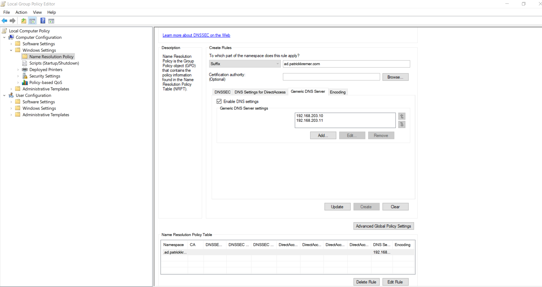 Per-zone DNS resolution for homelabs